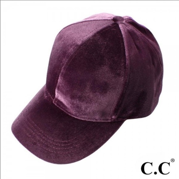 C.C | Accessories | Cc Brand Velvet Hat | Poshmark